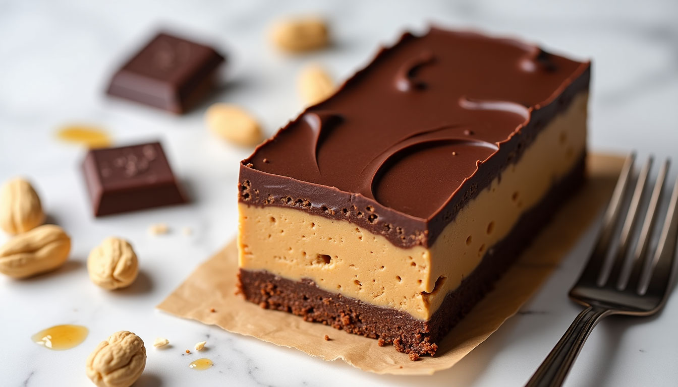 Make Delicious Chocolate Peanut Butter Dessert Recipe in 5 Steps